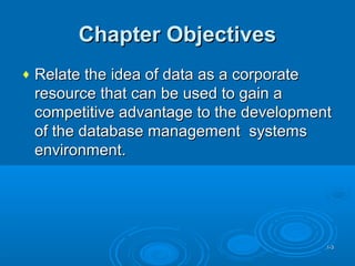data as the new corporate resource | PPT