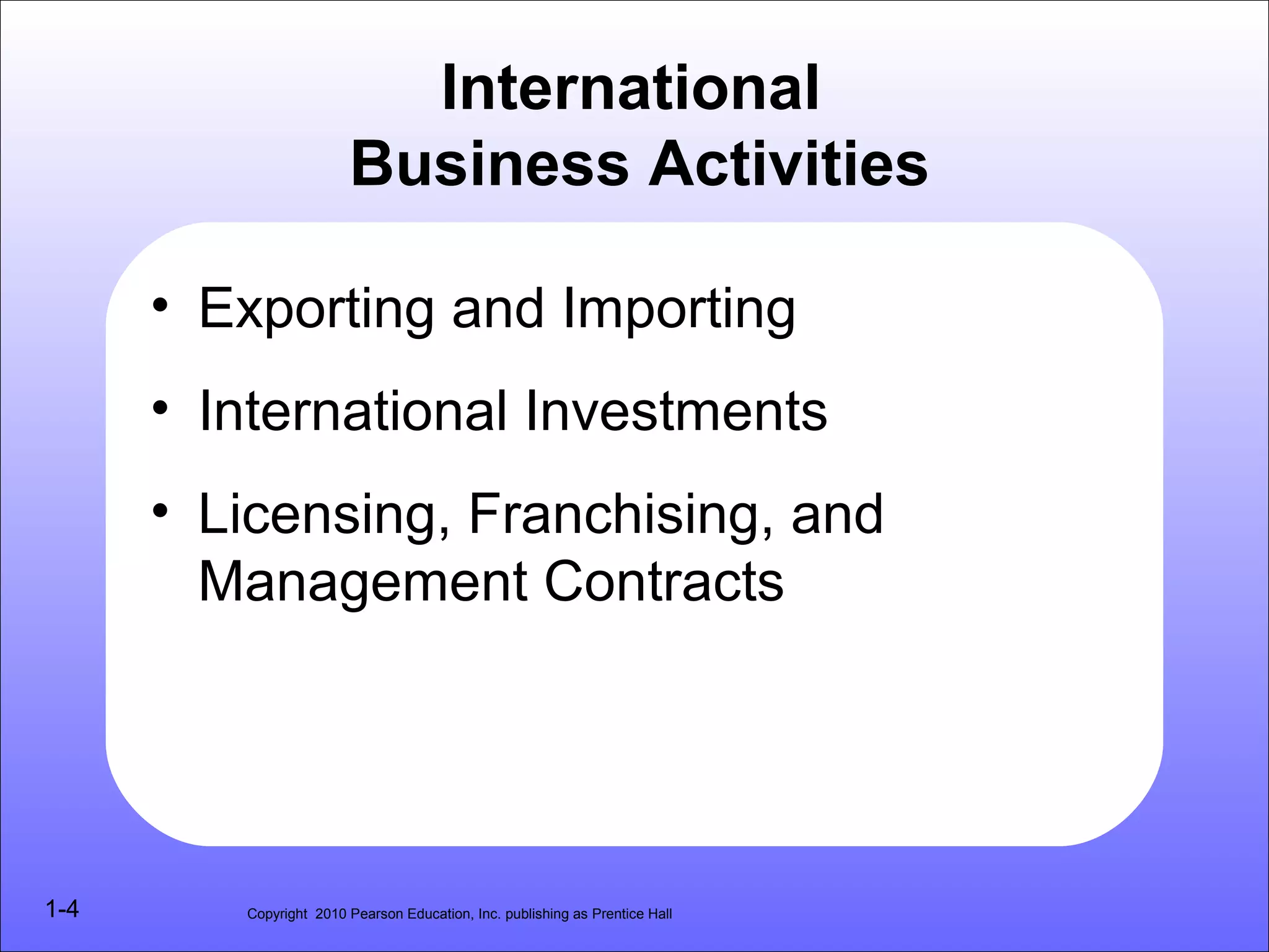Ch01 griffin International Busniness | PPT