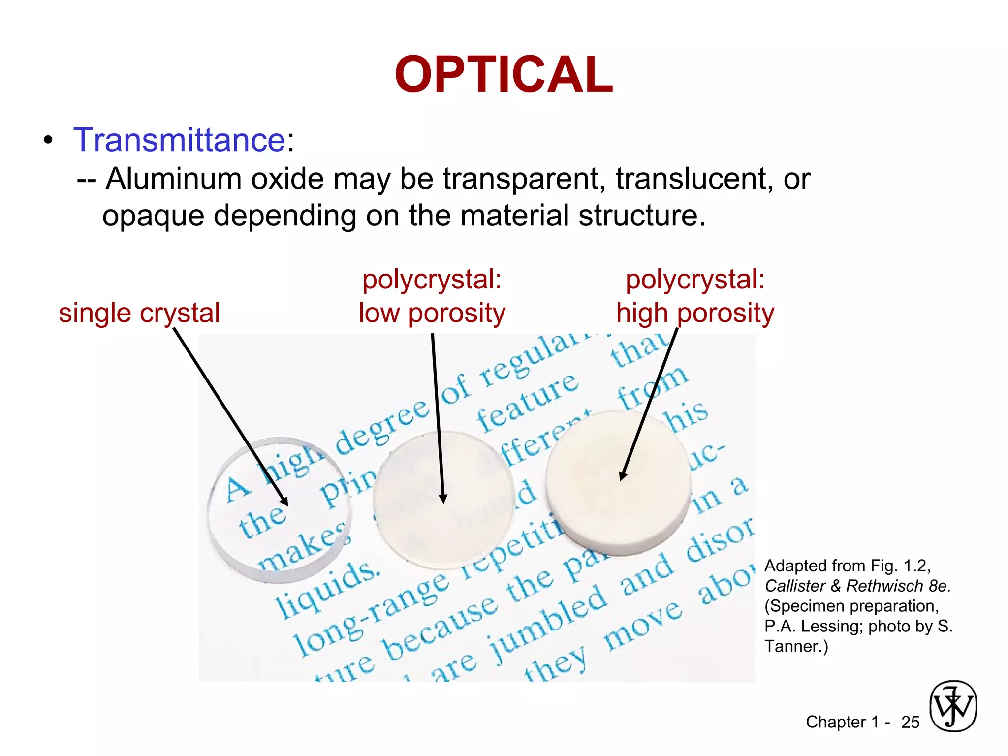 Introduction to Materials Science & Engineering | PPT