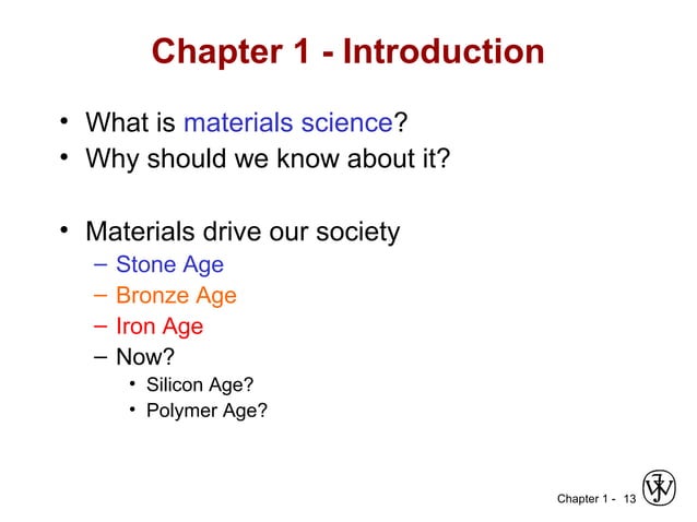 Introduction to Materials Science & Engineering | PPT