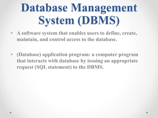 Database system | PPT