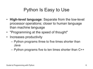Python Programming | PPT