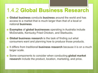 Ch01 The Role of Business Research | PPT
