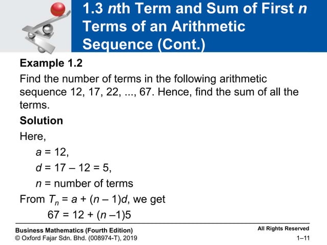 Chapter 1 Arithmetic and Geometric sequences | PPT | Homework and Study ...