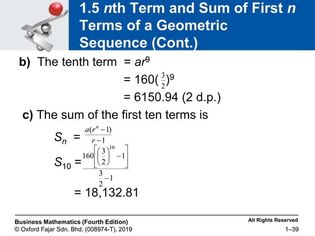 Chapter 1 Arithmetic and Geometric sequences | PPT | Homework and Study ...