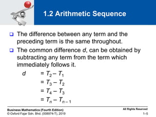 Chapter 1 Arithmetic and Geometric sequences | PPT | Homework and Study ...