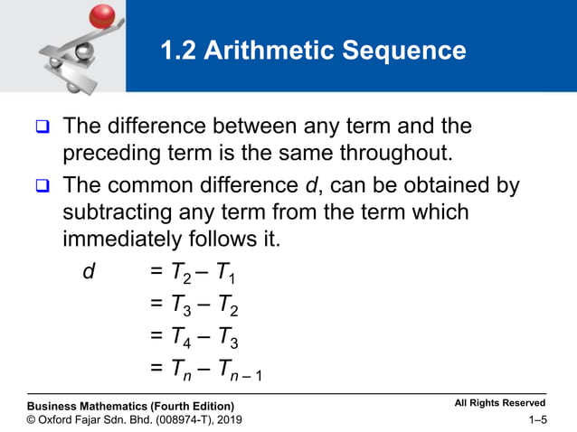 Chapter 1 Arithmetic and Geometric sequences | PPT | Homework and Study ...