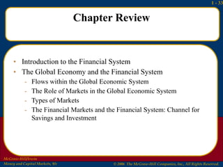 functions and roles of the financial system in the global economy is ...