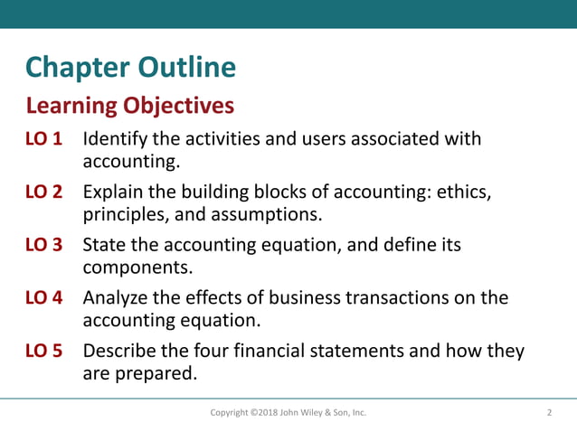 Accounting Principles - Chapter 1 (Accounting in Action) | PPTX | Stocks and Bonds | Personal ...
