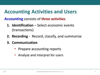 Accounting Principles - Chapter 1 (Accounting in Action) | PPTX