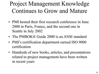 Chapter 1: Introduction to Project management | PPT