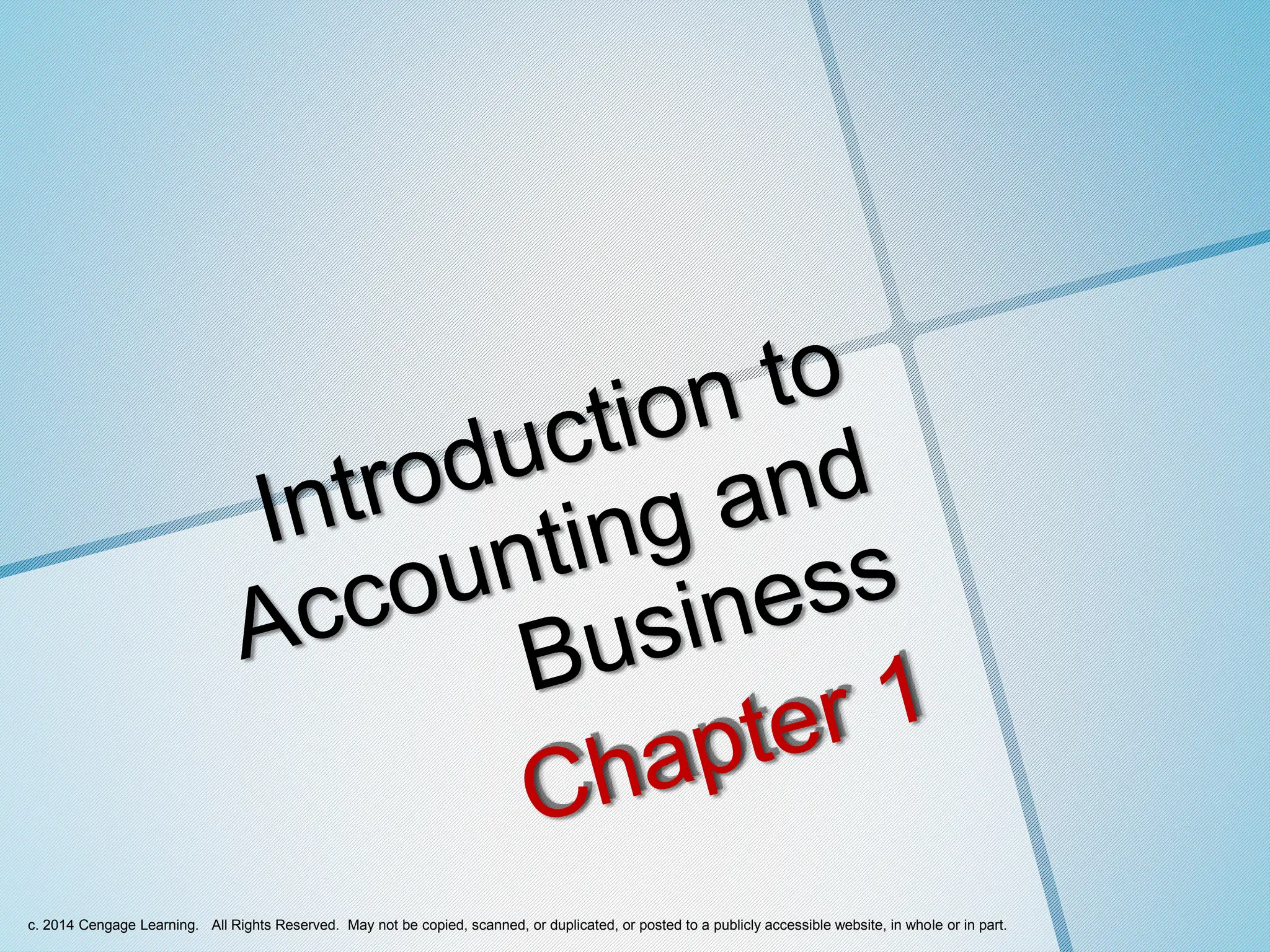 Accounting in Business - Introduction to Beginners | PPT