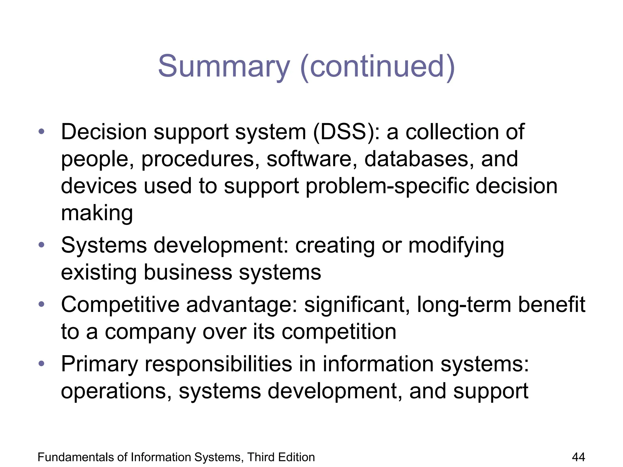 Introduction to information systems in it | PPT