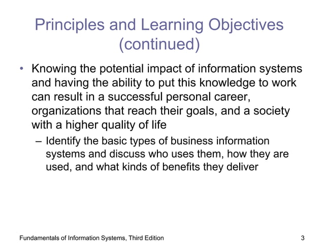 Introduction to information systems in it | PPT