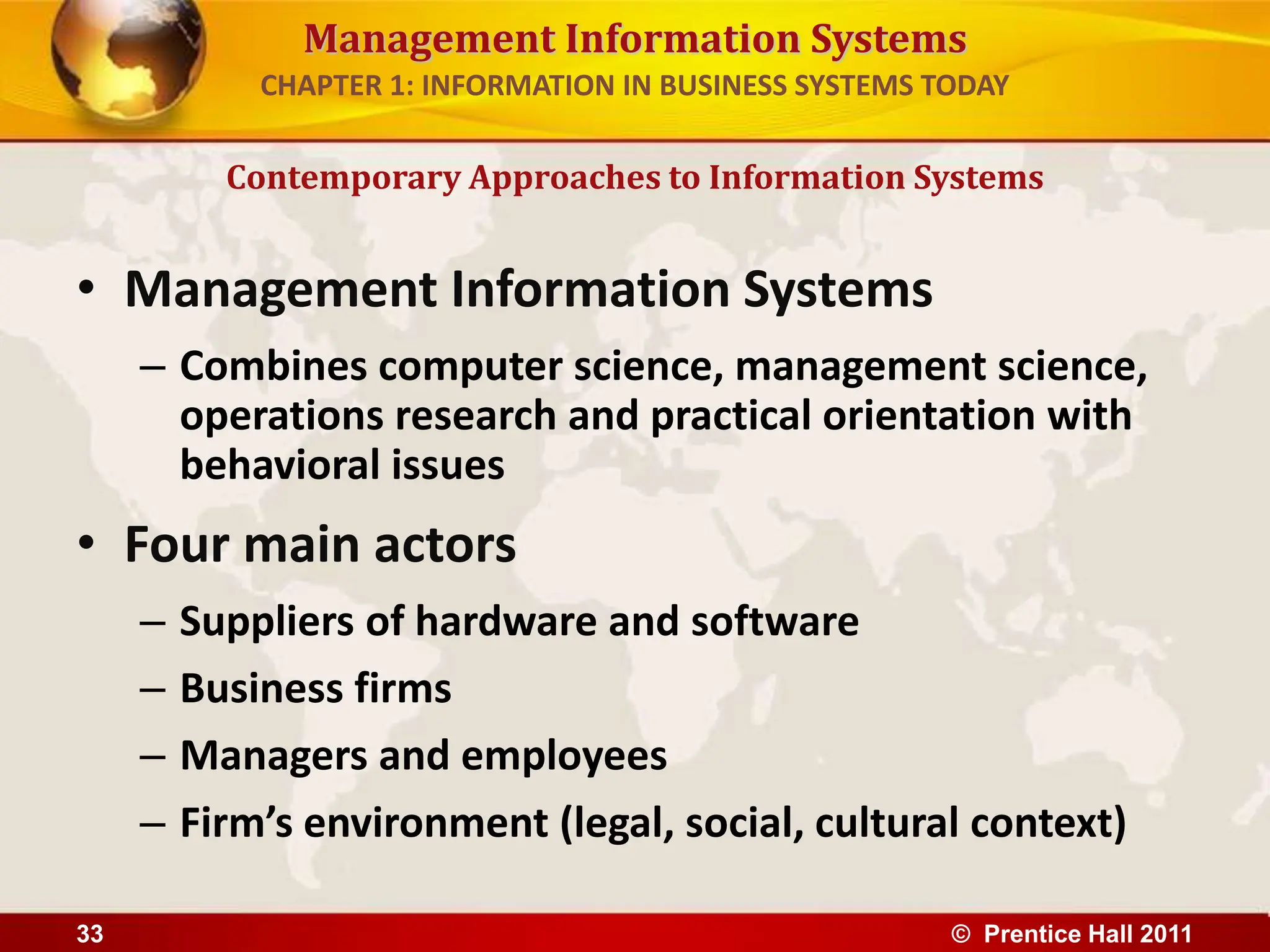 Management Information System Chapter 1 Ppt
