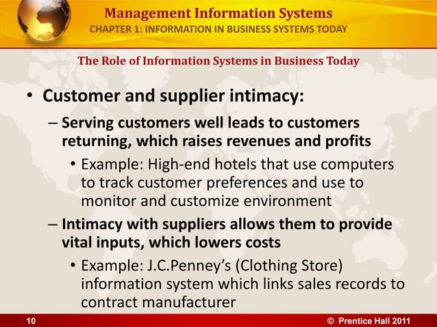 Management information system, Chapter 1 | PPT