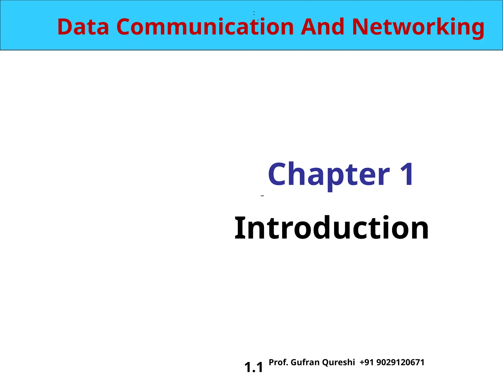 Introduction to Computer Network SYBSCIT | PPT