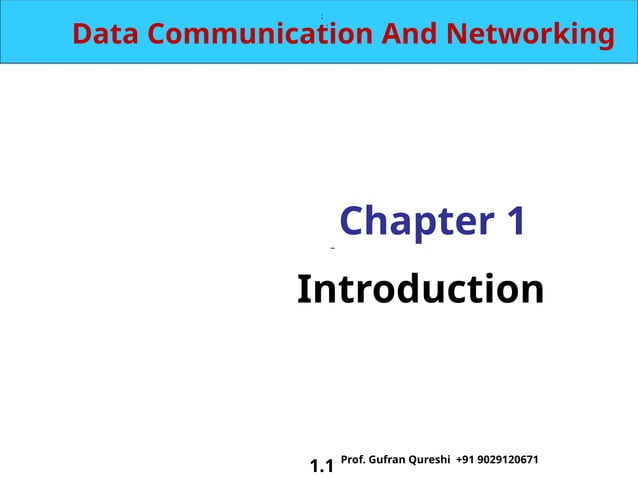 Introduction to Computer Network SYBSCIT | PPT