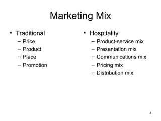 ch01 marketing for hospitality management | PPT