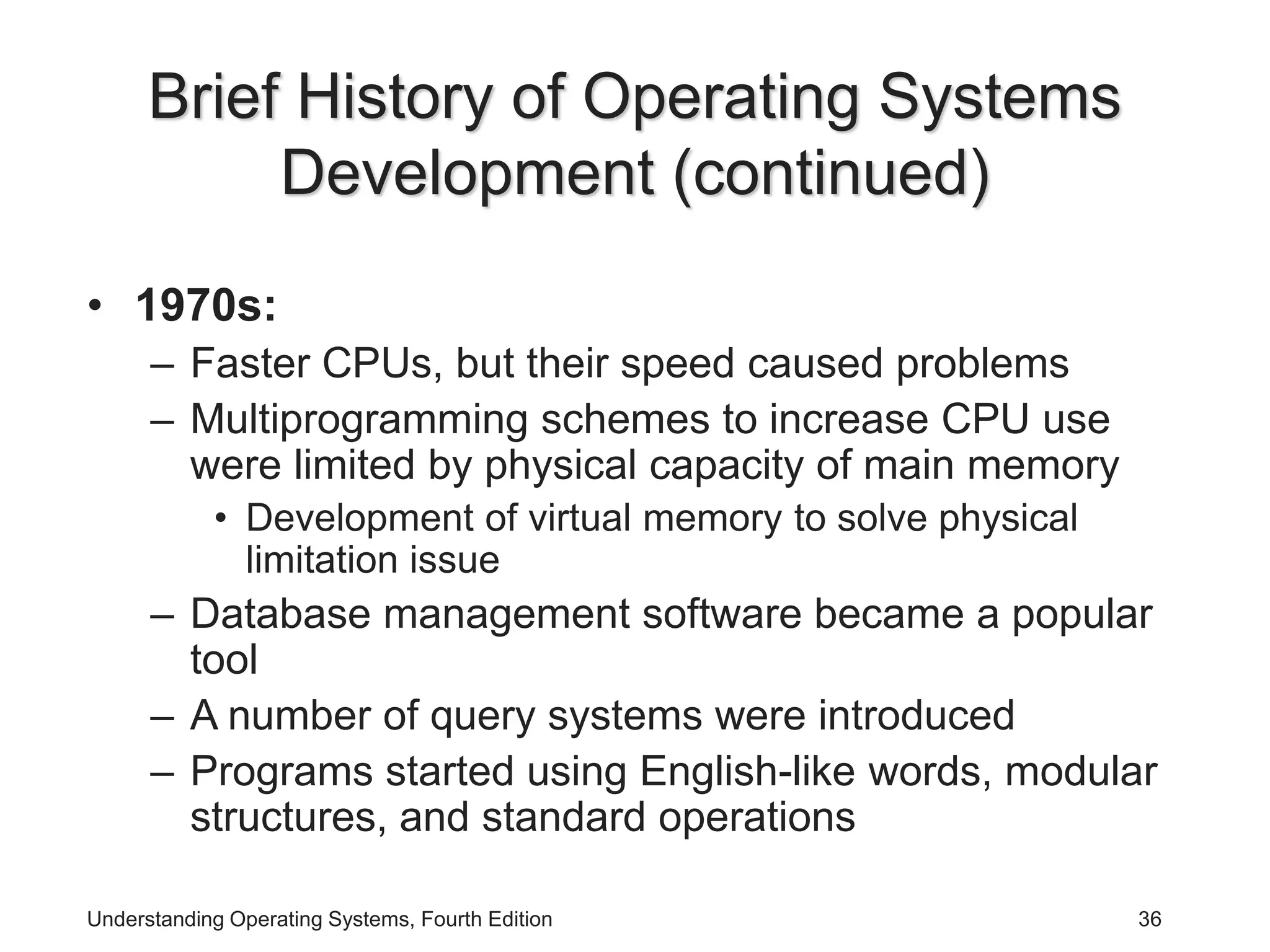 Introducing Operating System. Understanding Operating Systems | PDF