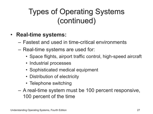 Introducing Operating System. Understanding Operating Systems | PDF