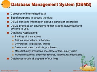 1. Introduction to DBMS | PPT