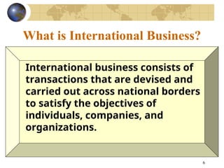 INTRODUCTION TO INTERNATIONAL BUSINESS MGT | PPT