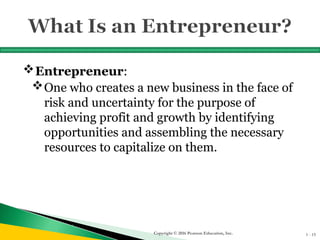 Chapt01 The Foundations of Entrepreneurship | PPT