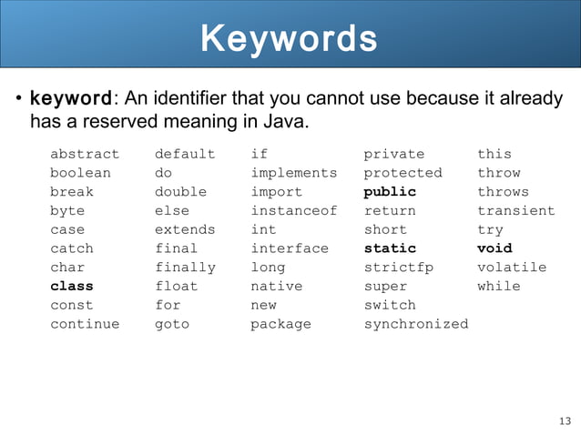 Ch01 basic-java-programs | PPT