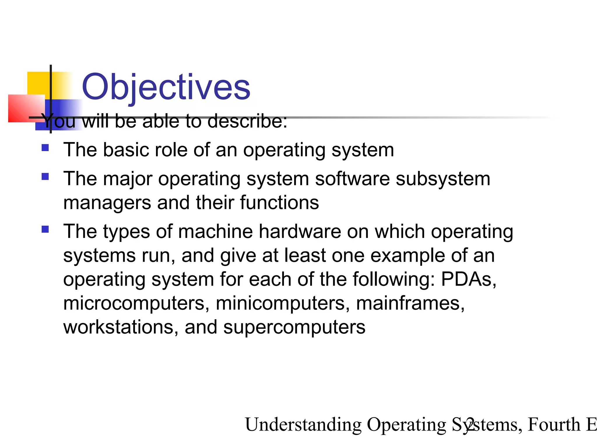 Ch01 introducing operating systems | PPT