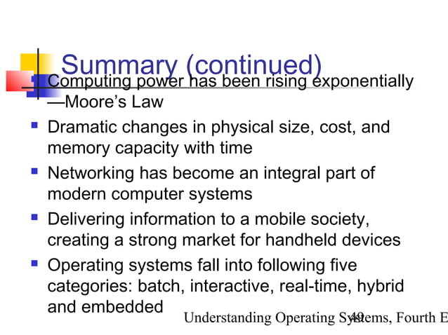 Ch01 introducing operating systems | PPT