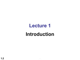 Ch01 introduction | PPT