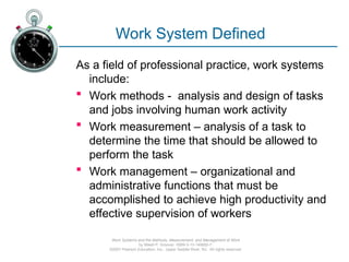 ch01-introduction work system and measurement | PPT