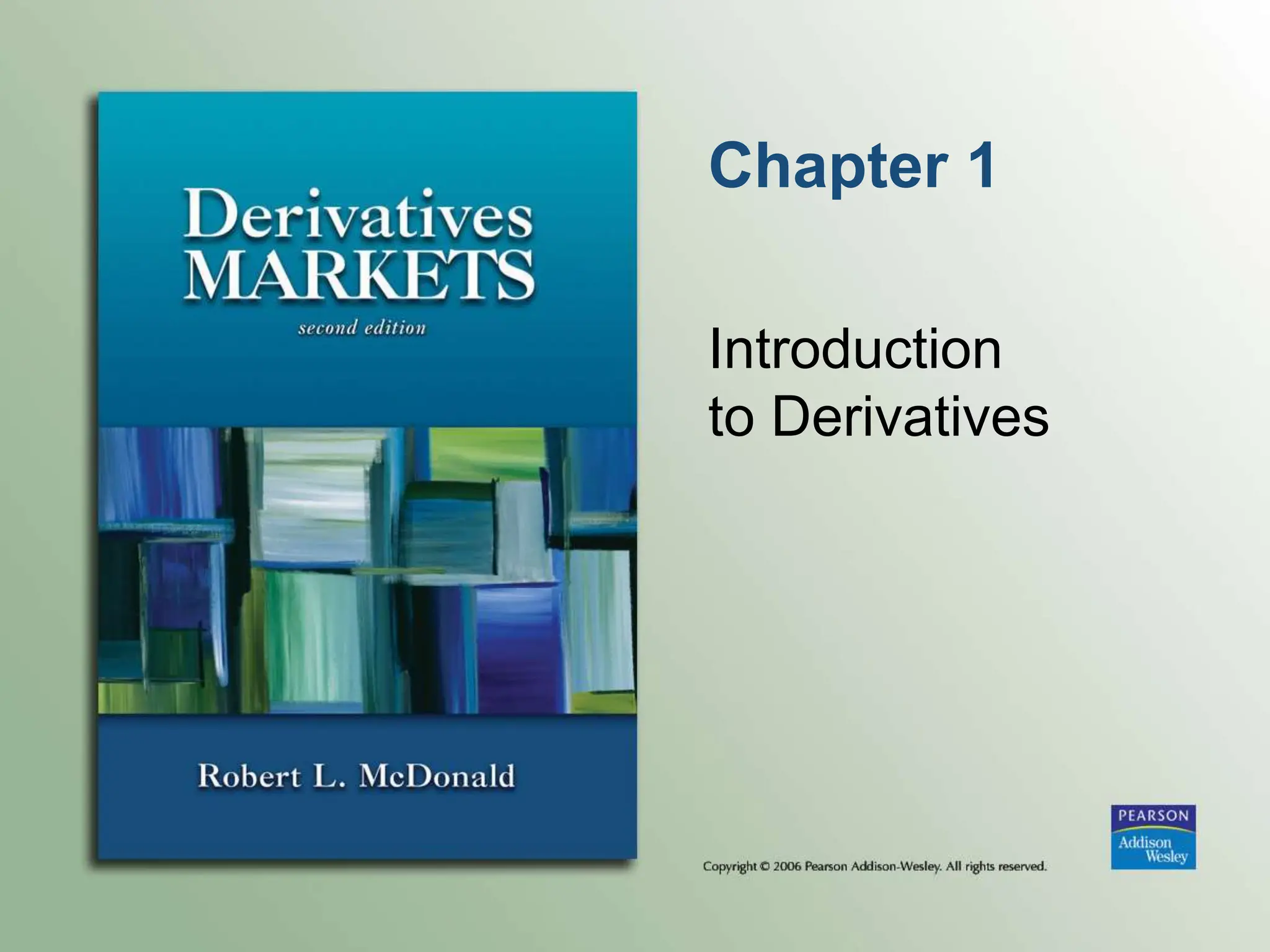 Introduction To Derivatives Products Intial Ppt
