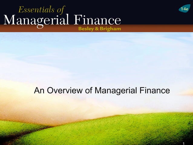 An overview of managerial finance-IBF-CH#1 | PPT