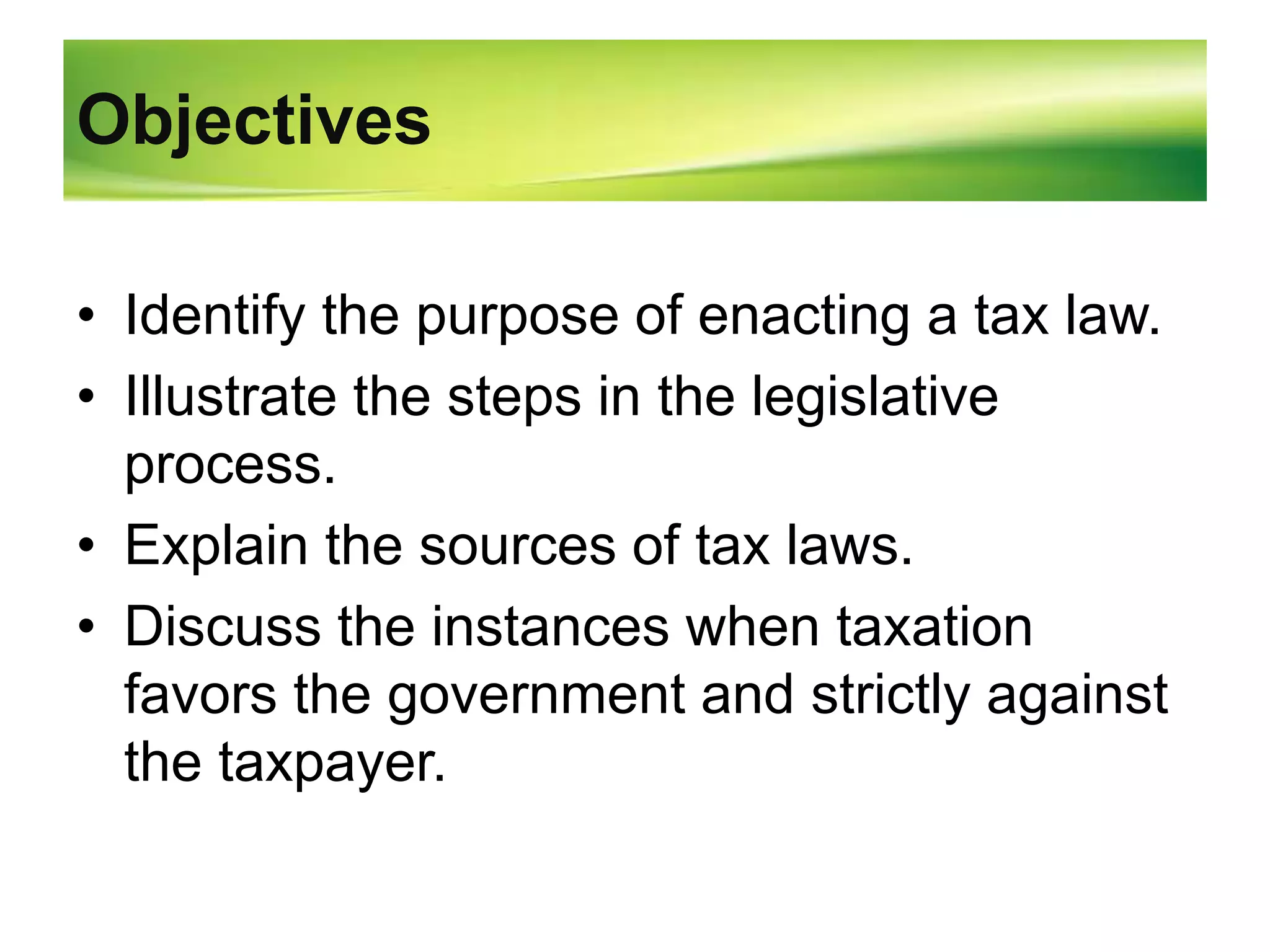 Tax law in the Philippines | PPTX