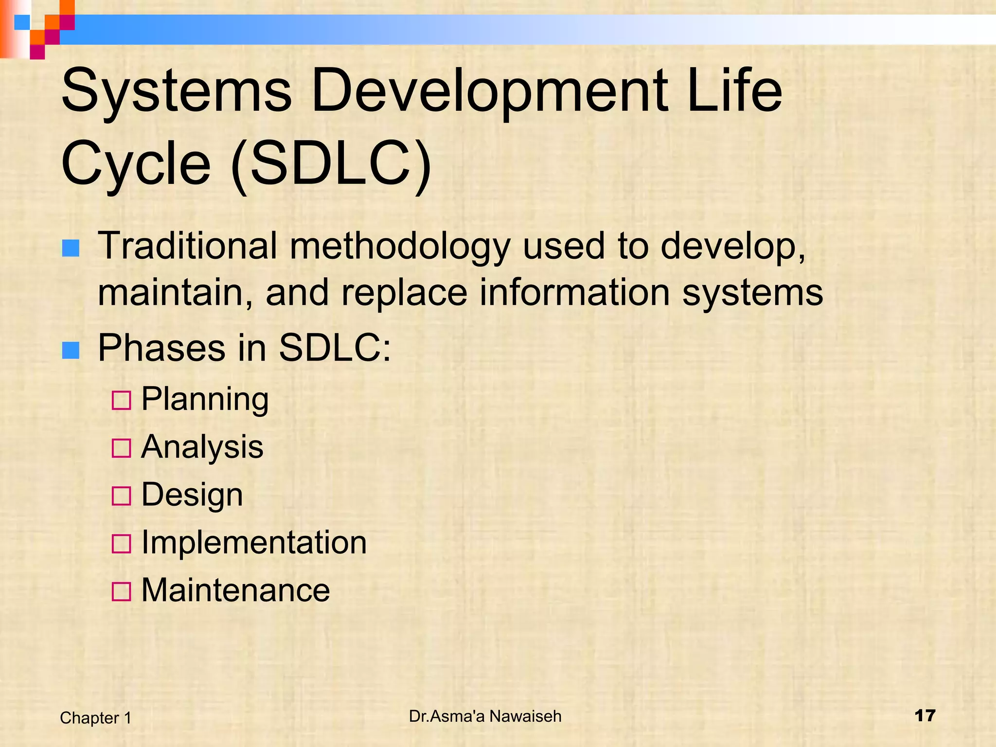 Ch01 the systems development environment | PPT