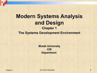 Ch01 the systems development environment | PPT
