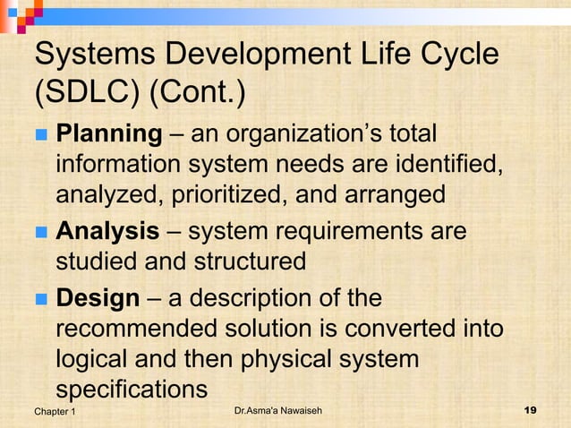 Ch01 the systems development environment | PPT
