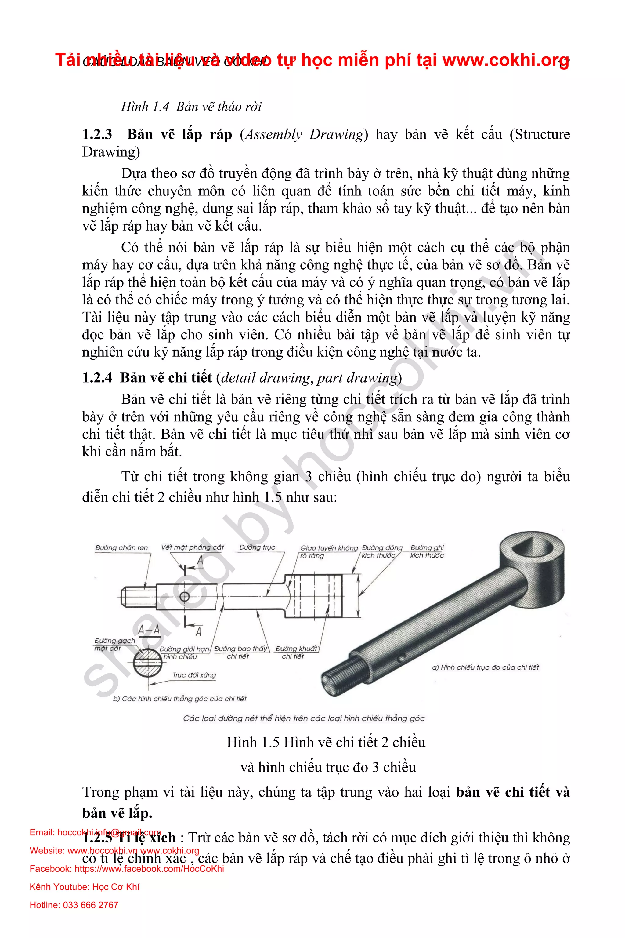ve ky thuat co khi le khanh dien 136 trang Chuong 01-1 | PDF