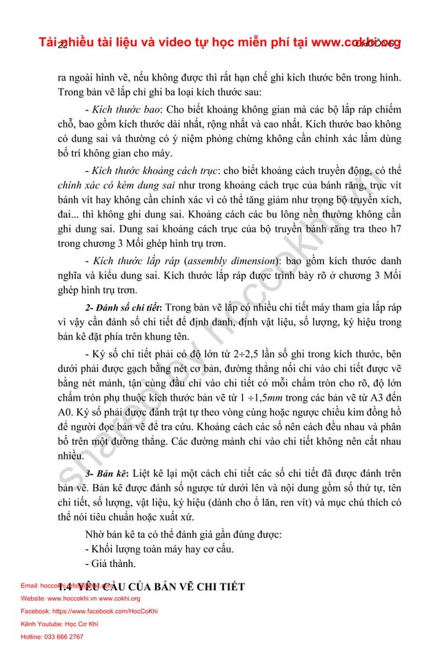 ve ky thuat co khi le khanh dien 136 trang Chuong 01-1 | PDF