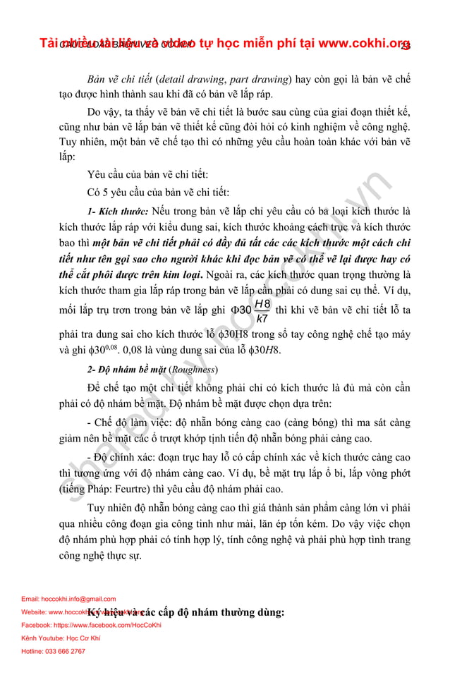 ve ky thuat co khi le khanh dien 136 trang Chuong 01-1 | PDF