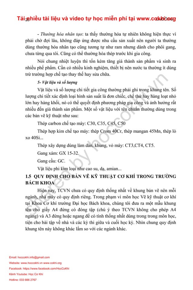 ve ky thuat co khi le khanh dien 136 trang Chuong 01-1 | PDF