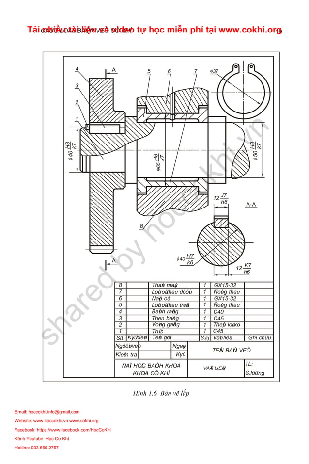ve ky thuat co khi le khanh dien 136 trang Chuong 01-1 | PDF