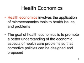 Introduction To Health Economics Ppt For Health Science Students In