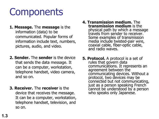 Introduction to data communication | PPT
