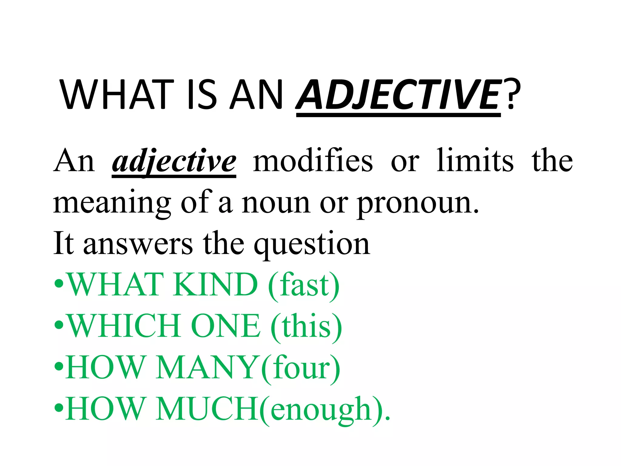 Ch 01 (adjectives, verbs, adverbs, prepositions, conjuntions ...