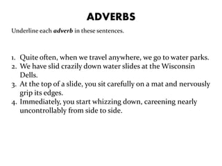 Ch 01 (adjectives, verbs, adverbs, prepositions, conjuntions ...