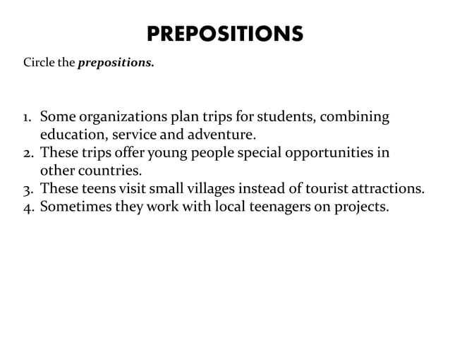 Ch 01 (adjectives, verbs, adverbs, prepositions, conjuntions ...