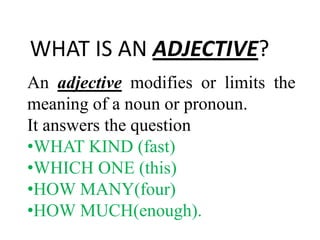 Ch 01 (adjectives, verbs, adverbs, prepositions, conjuntions ...
